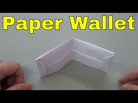 Diy Paper Wallet Tutorial