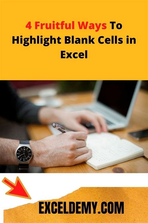 Highlight Blank Cells In Excel 4 Fruitful Ways Excel For Beginners Excel Cell