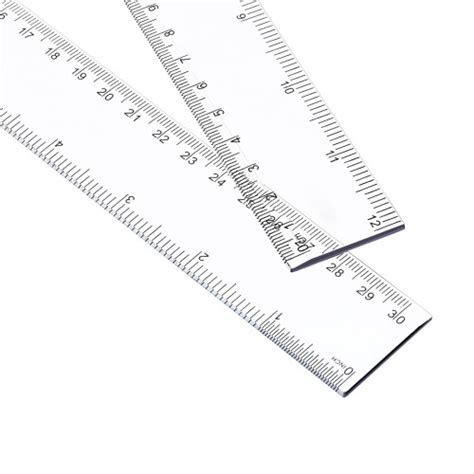 30cm 투명 플라스틱 눈금자5개 주식회사 씽크타운