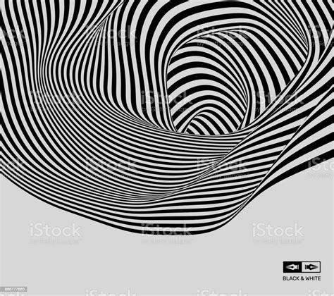 흑백 배경입니다 착시와 패턴입니다 벡터 일러스트입니다 3차원 형태에 대한 스톡 벡터 아트 및 기타 이미지 3차원 형태 검은색 과학 Istock