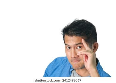 Frustrated Man Pointing Head Stock Photos Images Shutterstock