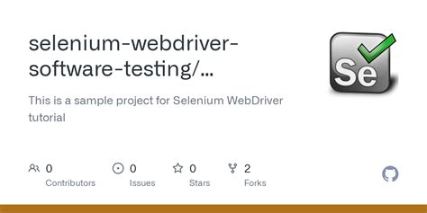 Github Selenium Webdriver Software Testingselenium Webdriver