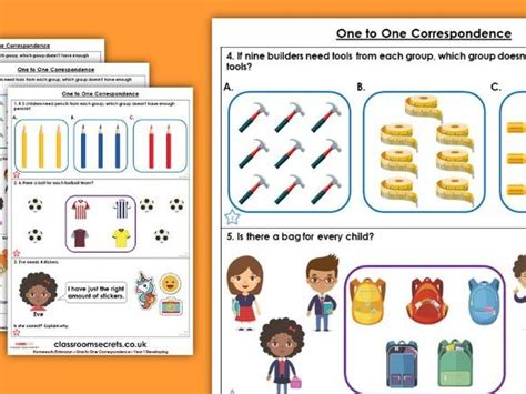 Year 1 One To One Correspondence Autumn Block 1 Maths Homework