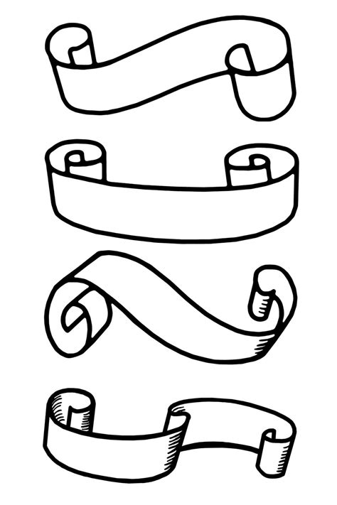 Scroll Designs In Black And White