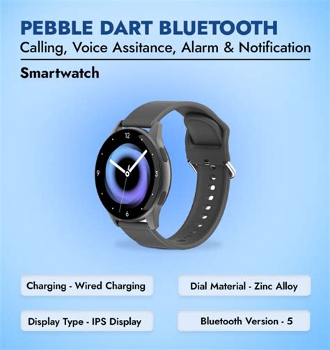 Pebble Dart Bluetooth Calling Voice Assitance Alarm And Notification Smartwatch Joytree Global Pebble Dart Bluetooth Calling Voice Assitance Alarm And Notification Smartwatch Joytree Global