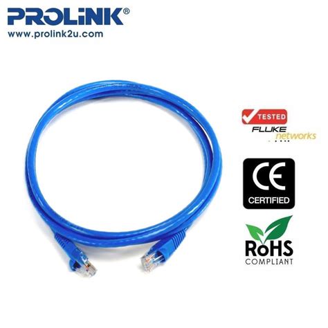 Prolink Cat6 Cat 6 Utp Network Cable 3 Meters Fluke Tested Blue Shopee Malaysia