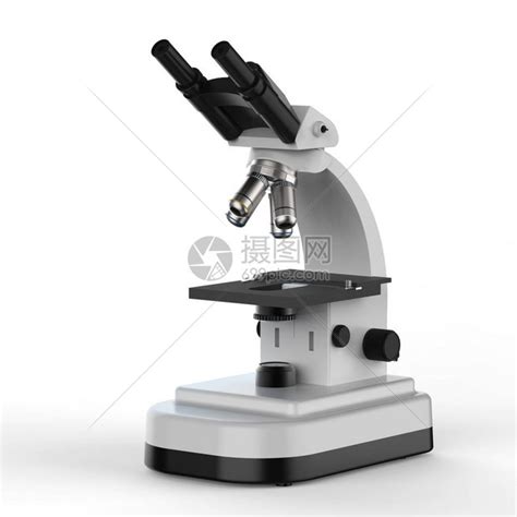 白色背景上的3d渲染显微镜或光学仪器图片素材 正版创意图片502723210 摄图网