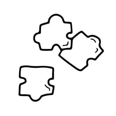 Puzzle Outline Vector Art Icons And Graphics For Free Download