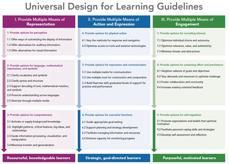 Udl Guidelines Universal Design For Learning