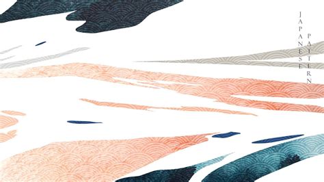 Japanese Background With Traditional Decoration Pattern Vector Geometric Banner Design With