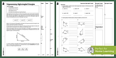 👉 Trigonometry Right Angled Triangles Worksheet Beyond Maths
