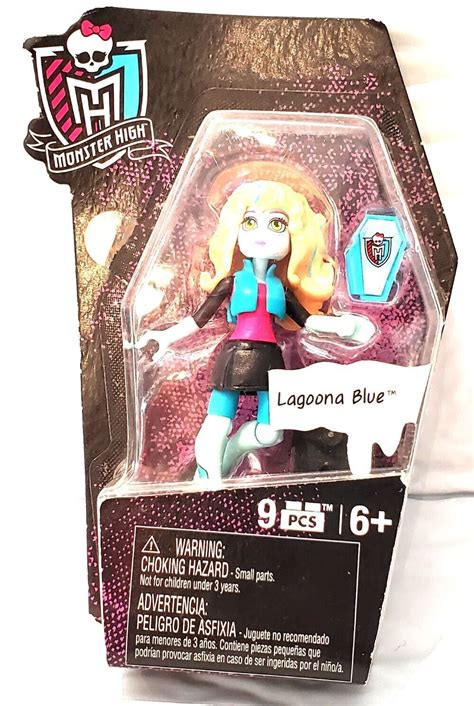 2015 Mega Blocks Monster High Doll Series 1 Mini Figure 3 Lagoona Blue
