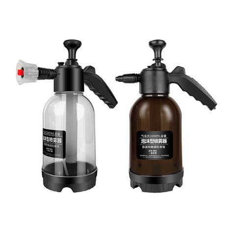 Badu Bg Нова 2l ръчна помпа Пръскачка за пяна W 2 вида дюза Ръчно пневматично оръдие за пяна