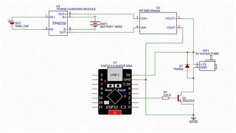 Using Solar Cell Charge Module To Power Esp32 But Can T Charge Electrical Engineering Stack