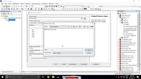 Esri Arcgis Creating Multi Ring Buffer Youtube