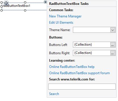 Design Time Winforms Buttontextbox Control Telerik Ui For Winforms