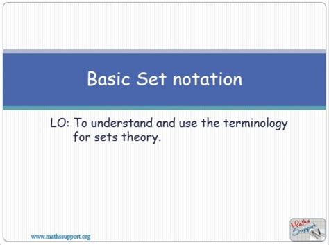 Maths Igcse E910 Basic Sets Concepts Math Support