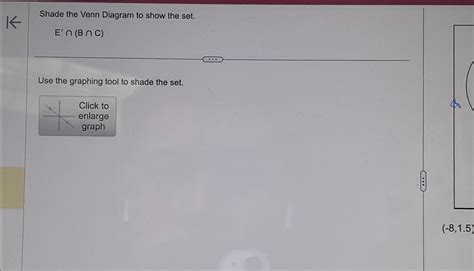 Solved Shade The Venn Diagram To Show The Set E BC Use Chegg