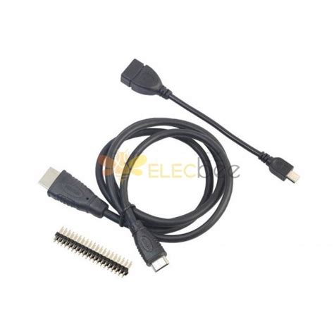 Elecbee 40Pins GPIO Header Extension OTG Cable HDMI Set Connector Kit For Raspberry Pi C