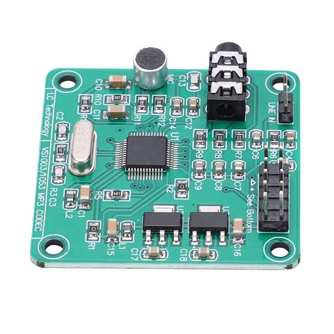 Audio Vs1003 Module Voice Decoding Board Onboard Microphones For Mp3 Mp3 V Wma Wav Midi Sp Midi