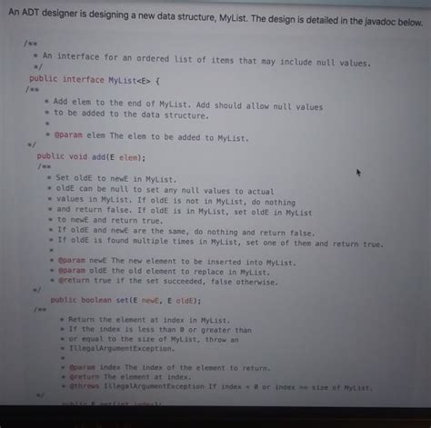 Solved An Adt Designer Is Designing A New Data Structure
