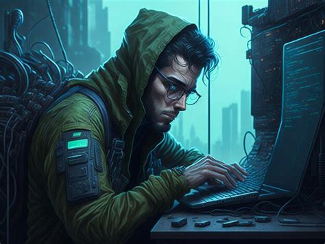 Premium Ai Image Smart Male It Programer Working On Desktop Computer In Data Center System