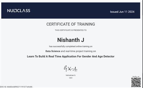 Nishanth J On Linkedin Datascience Internship Intern
