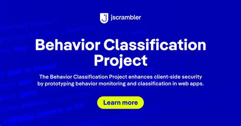 Behavior Classification Project Jscrambler And Isepgecad