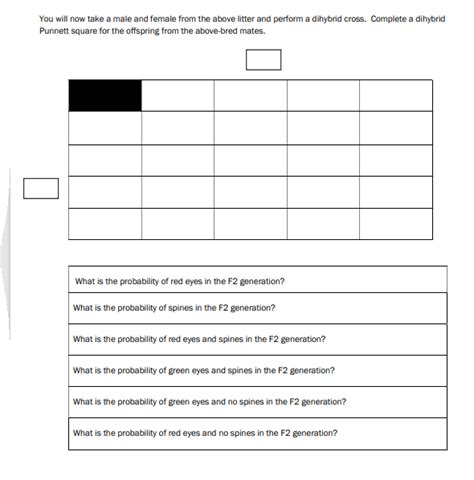 Solved You Will Now Take A Male And Female From The Above Chegg Com