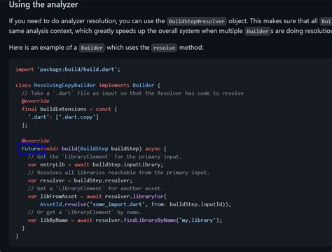 Issue In Abstract Class Builder Documentation · Issue 2959 · Dart Lang