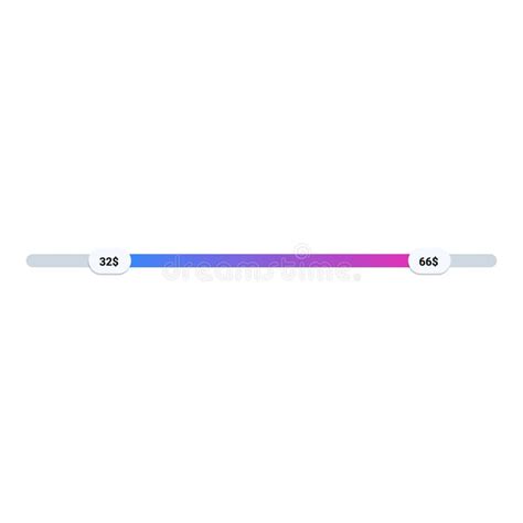 Price Range Slider Showing Minimum And Maximum Cost Stock Vector Illustration Of Digital