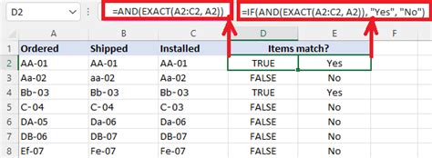 Microsoft Excel If Match Formula To Check Whether Two Or Multiple Cells Are Equal Tpoint Tech