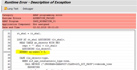 short dump program zags migration 01 · issue 102 · larshp