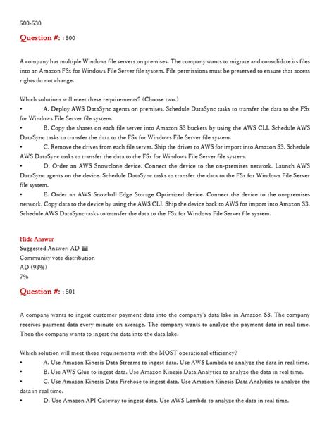 Exam Question Aws Test Pdf Amazon Web Services Databases