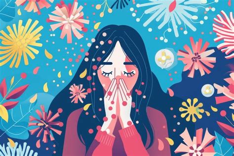 Flu Season Viruses Spreading Through Air With Coughing Microscopic Particles Premium Ai