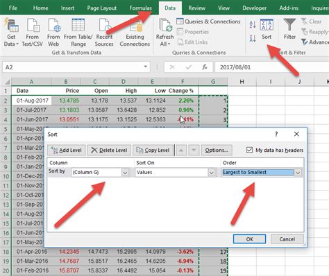 Reverse Data In Excel 3 • Za