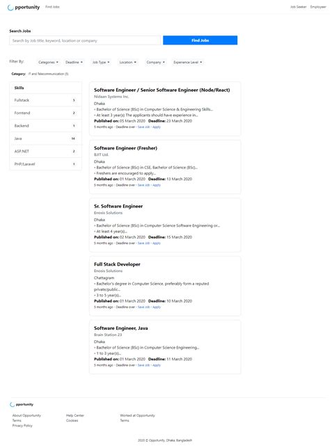 GitHub Nur Alam Job Portal Opportunity A Job Portal Site With Laravel And MySQL Search