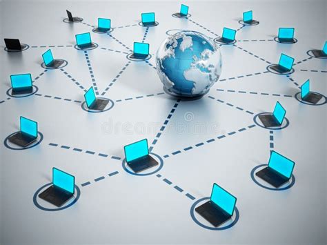 Global Computer Network Stock Illustration Illustration Of Business