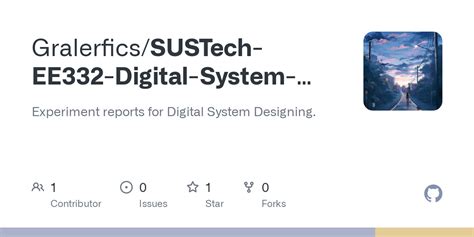 sustech ee332 digital system designing laboratory lab 2 exercises 2023 pdf at main