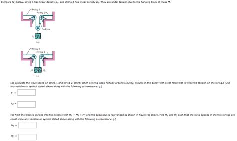 solved and string 2 has linear density μ2 they are under