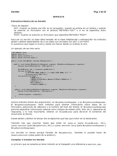 teoria servlets java pdf servlet java servidor web