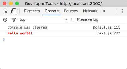 A React Renderer That Renders To The Browser S Devtools Console