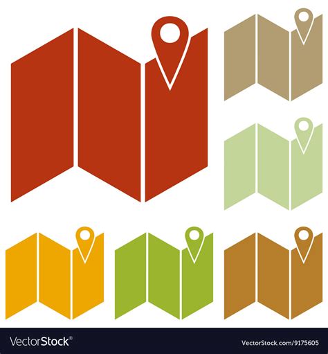 Pin On The Map Royalty Free Vector Image VectorStock