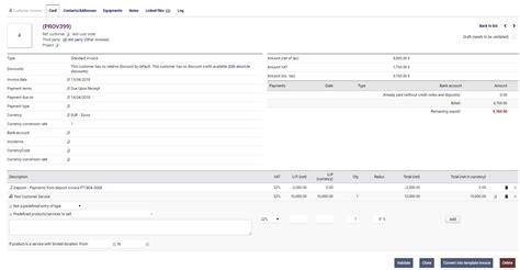 Bug Error In Balance Invoices 70x · Issue 8452 · Dolibarr