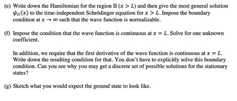 Solved Consider A Potential V X Shown As Below V X 4 Vo E