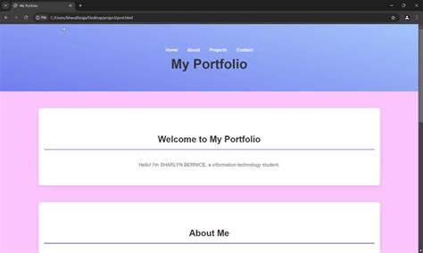 Sharlyn Bernice On Linkedin Internship Webdevelopment
