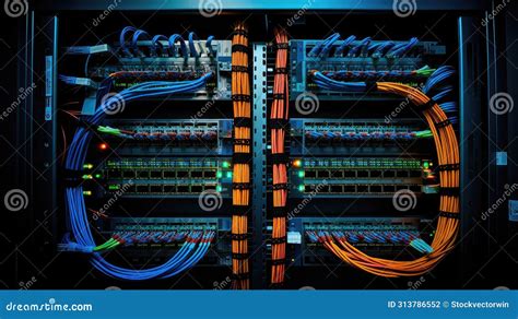 Connectivity Cabling Structured Stock Illustration Illustration Of Copper Generated 313786552