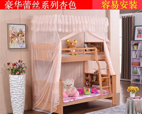 子母床蚊帐上下铺双层儿童定制1 2m1 5米不锈钢落地方顶支架定做 虎窝淘