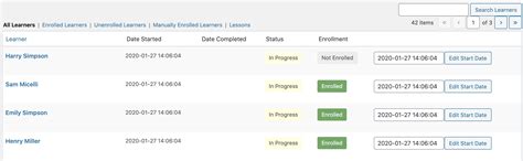 Course Enrollments Sensei Lms