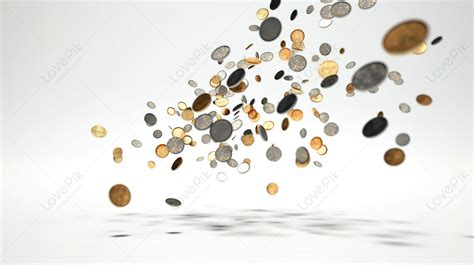 빈 캔버스에 3d 렌더링에서 떨어지는 동전 캔버스 배경 동전 3d 배경 재산 배경 이미지 Hd 캔버스 동전 3d 재산 배경 사진 무료 다운로드 Lovepik